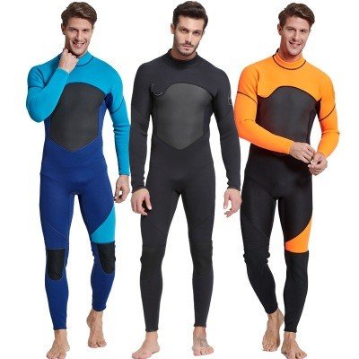 3mm Mens Swimming Wetsuit , Mens Diving Wetsuits Warm Thicken Siamese High Elastic