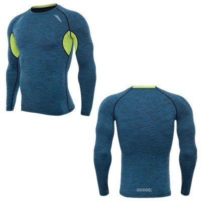 Compress Muscle Mens Sports Top 95% Polyester Dyed Moisture Wicking Multi Color