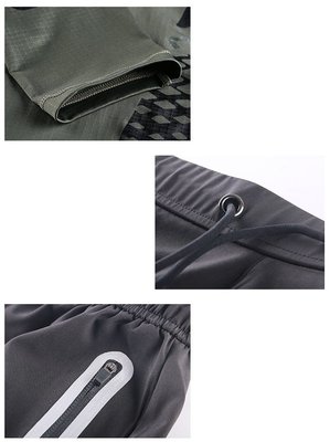 Compression Tight Sport Suit For Man Green / Black Breathable High Elasticity