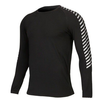 Men Long Sleeve Running T Shirts Dry Fit Fitness Gym Sport Blank Compression
