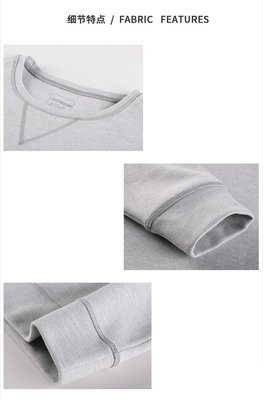 Crew Neck Long Sleeve Sweatshirt , Mens Sports Pullovers Oversized Breathable Blank Cotton