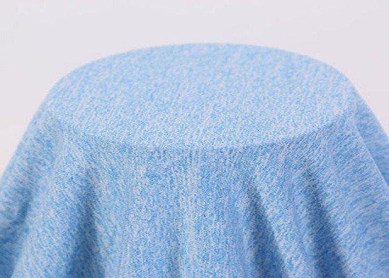 Breathable Sport Nylon Fabric 90 Polyester 10 Spandex 2 Tone Cation Melange