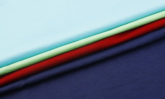 Soft Cotton Jersey Fabric Wicking Knitted Customized Color For Sweater Shirt