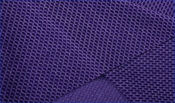 Absorb Sweat Nylon Mesh Fabric , Weft Knitted Fabric Anti Wrinkle For Exercising