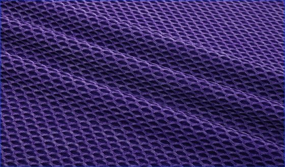 Absorb Sweat Nylon Mesh Fabric , Weft Knitted Fabric Anti Wrinkle For Exercising