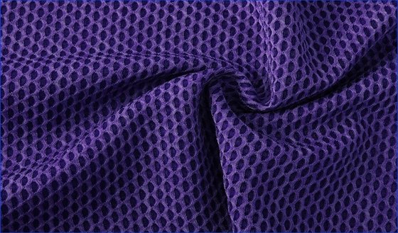 Absorb Sweat Nylon Mesh Fabric , Weft Knitted Fabric Anti Wrinkle For Exercising