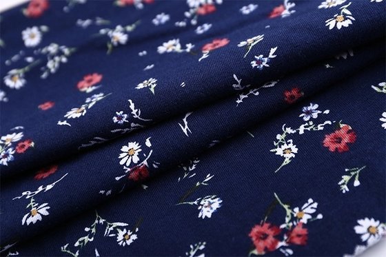 Breathable Cotton Spandex Knit Fabric Good Dyeability Absorbing Sweat