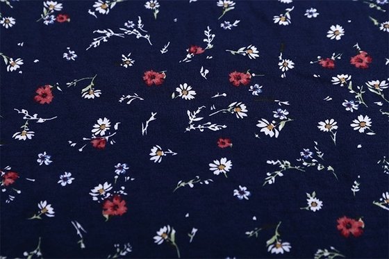 Breathable Cotton Spandex Knit Fabric Good Dyeability Absorbing Sweat