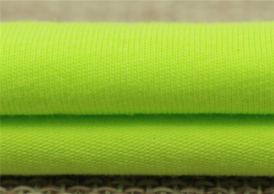 Good Dyeability Cotton Spandex Jersey Fabric Bonded Fleece For Sports Wear