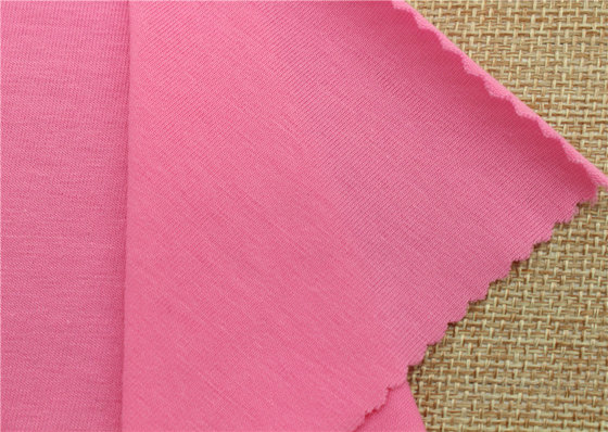 Cotton / Spandex Yarn Dyed Fabric , Ribbed Jersey Fabric Breathable Sgs Certificate
