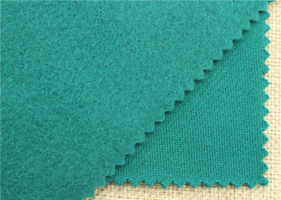 Micro Polyester Polar Fleece Fabric , Bonded Knit Fabric Brushed Pattern Customizable