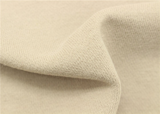 Stretch Knitted Solid Fleece Fabric Durable Shrink - Resistant High Density