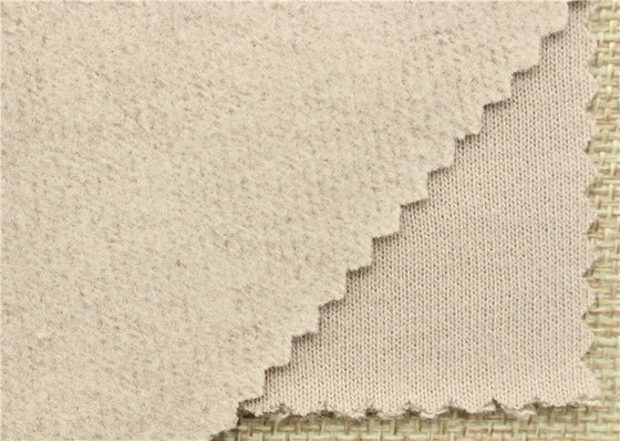 Stretch Knitted Solid Fleece Fabric Durable Shrink - Resistant High Density
