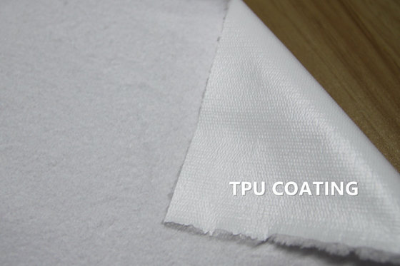 Polyester Coral Fleece Fabric , Coral Velvet Fabric TPU Laminated SGS Certificate