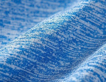Breathable Sport Nylon Fabric 90 Polyester 10 Spandex 2 Tone Cation Melange