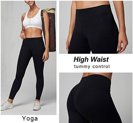 OEM Workout Pants For Women Power Flex Yoga Capris Pants 2XL SGS Certificate