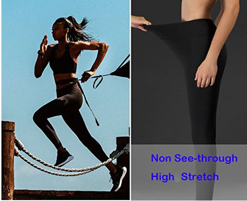 OEM Workout Pants For Women Power Flex Yoga Capris Pants 2XL SGS Certificate
