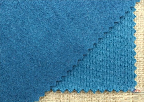Soft Velvet Knit Fabric Fabric Plush Fleece One Side Flexibility For Sport Wear