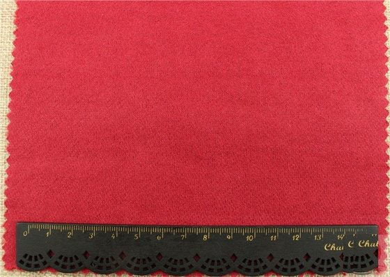 Coral Fleece Velvet Knit Fabric Colored Knitted Plain Pattern ISO Certification