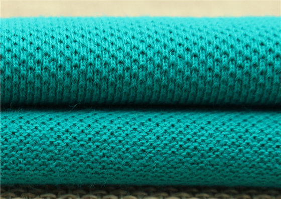 Weft Knitted Polyester Mesh Fabric , Jacquard Knit Fabric With Double Color