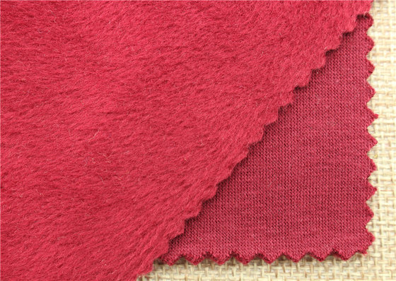 Warp Knitting Velvet Fabric , Tricot Knit Fabric Shrink Resistant With Polyester Spandex