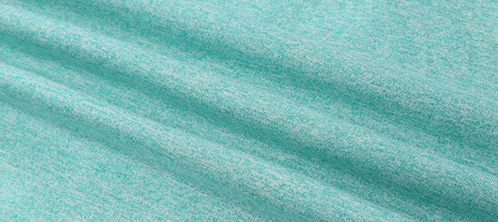 Single Jersey Polyester Sports Fabric 92% Polyester 8% Spandex Space Dyed Fabric For Yoga