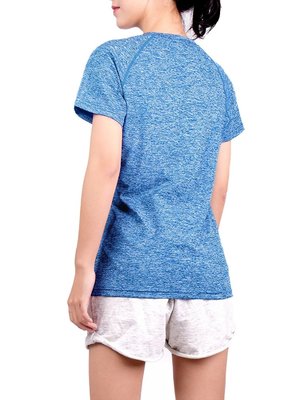 Poly Spandex Sport Shirts For Women 180 - 210 Gsm Customized Logo Antibiosis