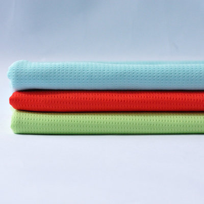 240 Gsm Tc Cloth Material , Poly Jersey Blend Knitting Yarn Dyed Anti - Static For Dress