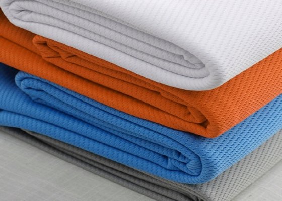 Plain Dyed Cotton Jersey Knit Fabric , Fabric For Kids Clothes Anti Wrinkle
