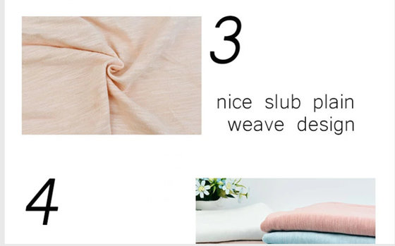 Organic Bamboo Lycra Fabric , T Shirt Fabric Elastane Strong Hygroscopic