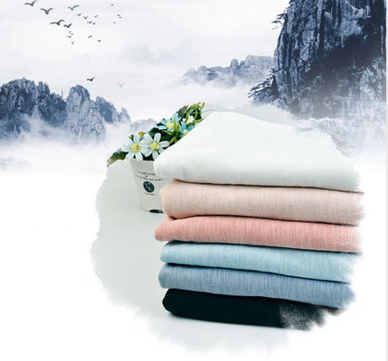 Organic Bamboo Lycra Fabric , T Shirt Fabric Elastane Strong Hygroscopic