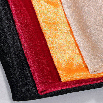 Super Soft Velour Knit Fabric Warp Knitted Strong Durable Eco - Friendly