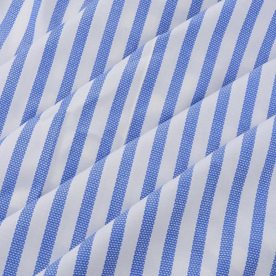 Breathable 100 Rayon Fabric , Woven Stripe Fabric Yarn Dyed Moisture Absorption