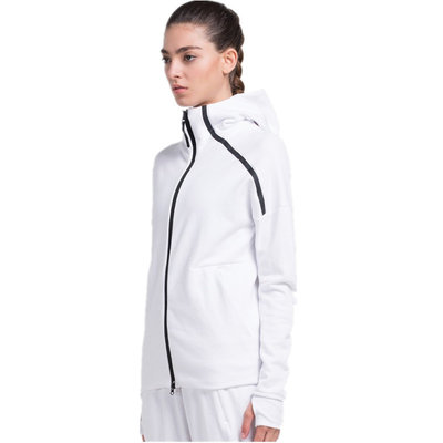 Women 300grams 100% cotton soft jersey fleece athletic pullover hoodie sport sweater sport fabric manufacturer