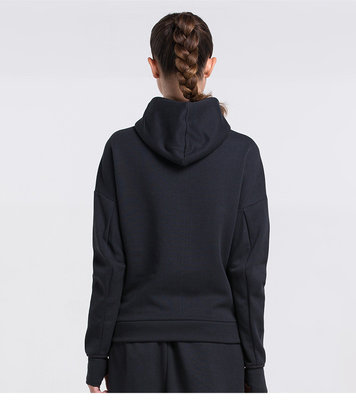 Women 300grams 100% cotton soft jersey fleece athletic pullover hoodie sport sweater sport fabric manufacturer