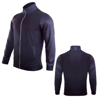 Men's outdoor sport track suit gym wear compression running jacket apparel factory