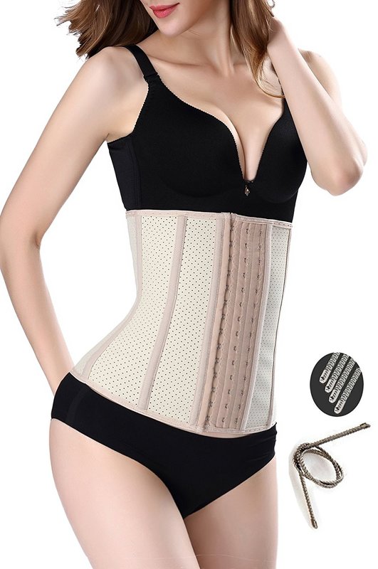 Inner Cozy Womens Waist Cincher 9 Steel Boned Skin Breathable More Size