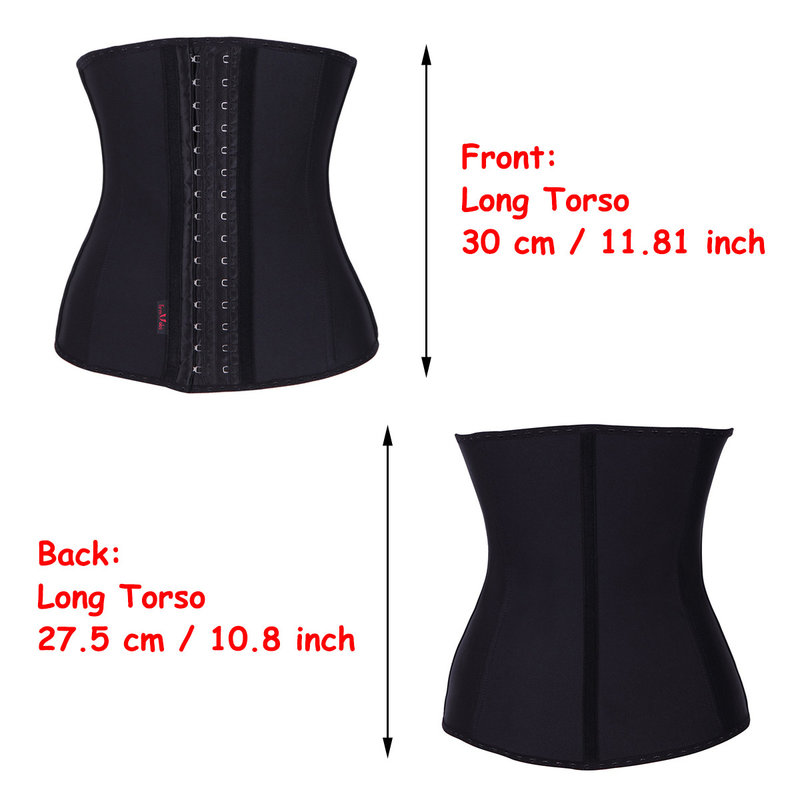 Women Workout Waist Trainer , Slimming Waist Trainer 9 Steel Bone With Hooks