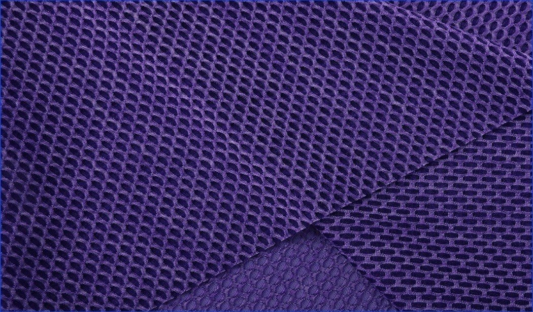 Absorb Sweat Nylon Mesh Fabric , Weft Knitted Fabric Anti Wrinkle For Exercising