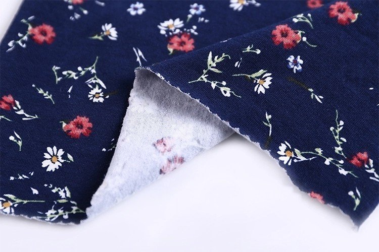 Breathable Cotton Spandex Knit Fabric Good Dyeability Absorbing Sweat