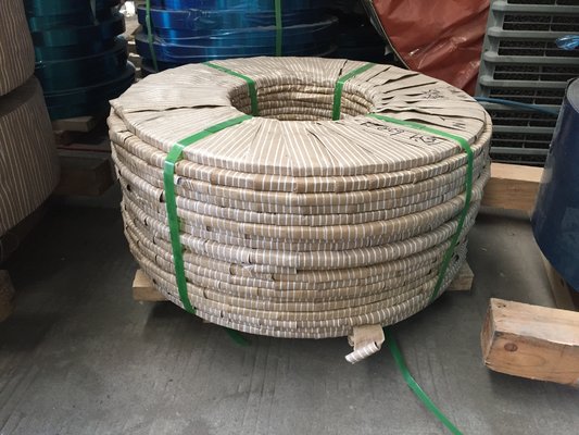304  555 Stanless steel strip with white temperature control coating