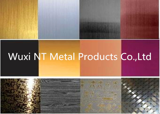 Titanium Coated Embossed Color Stainless Steel Sheet Thickness 0.3-3.0mm