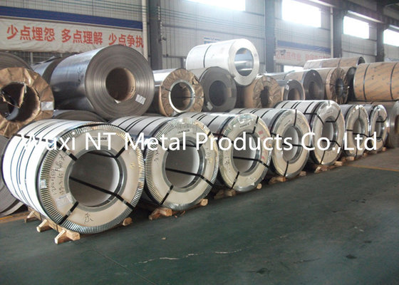 0.6 - 10.0mm Thick Stainless Steel Coils , BA Finish PVC Coated 321 SS Strip