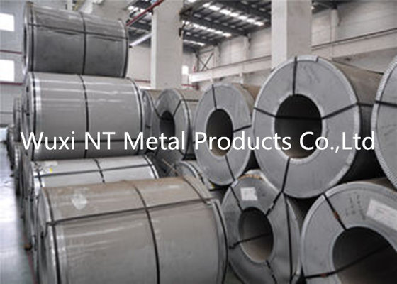 0.6 - 10.0mm Thick Stainless Steel Coils , BA Finish PVC Coated 321 SS Strip