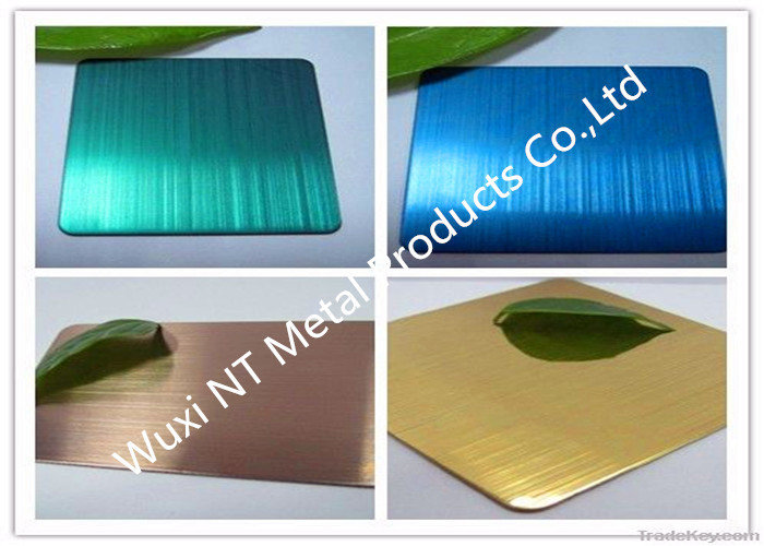 Cold Rolled ASTM  304/316L Color Stainless Steel Sheet for Construction