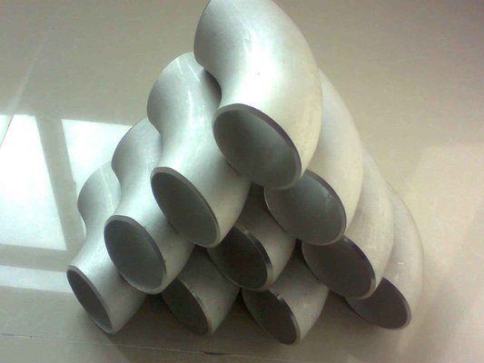 90 Degree 304L Stainless Steel Tube Fittings SS Elbow For Gas / DN10-DN600 / Sch5 - Sch 160