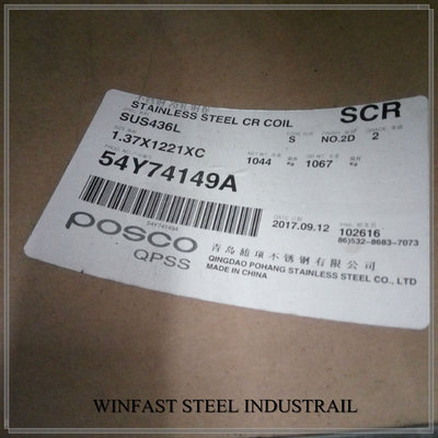 Cold Rolled DIN 1.4509 / 439 Stainless Steel Sheet Coil 2B 2D 0.4 - 3.0mm Thickness