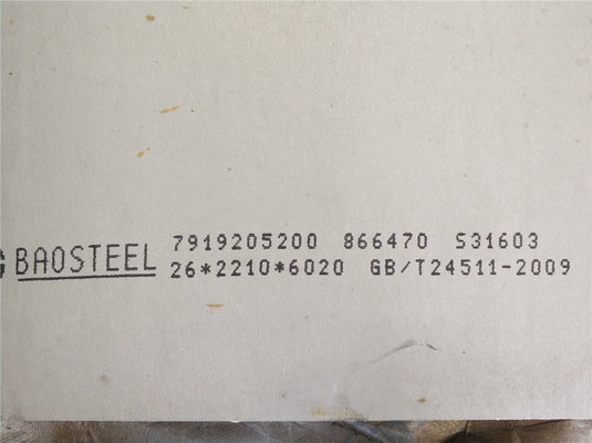 201 304 321 Stainless Steel Plate EN10088 - 2 Standard DIN 1.4550 / 347 / S34700