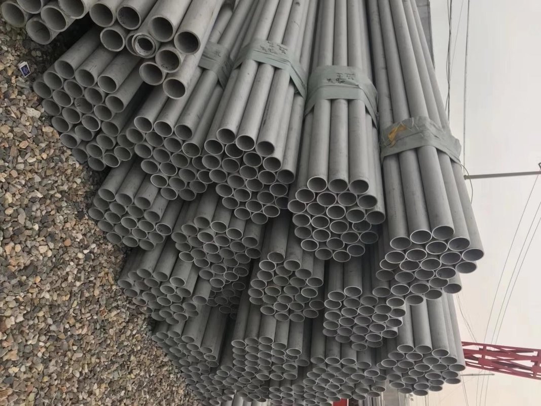 8m Length Seamless Round Stainless Steel Pipe DIN 1.4539 / UNS N08904 904L