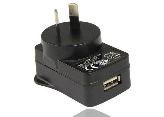 Plug In USB Charger AC Adapter , SAA C - Tick Approved Wall Adapter For USB Charger